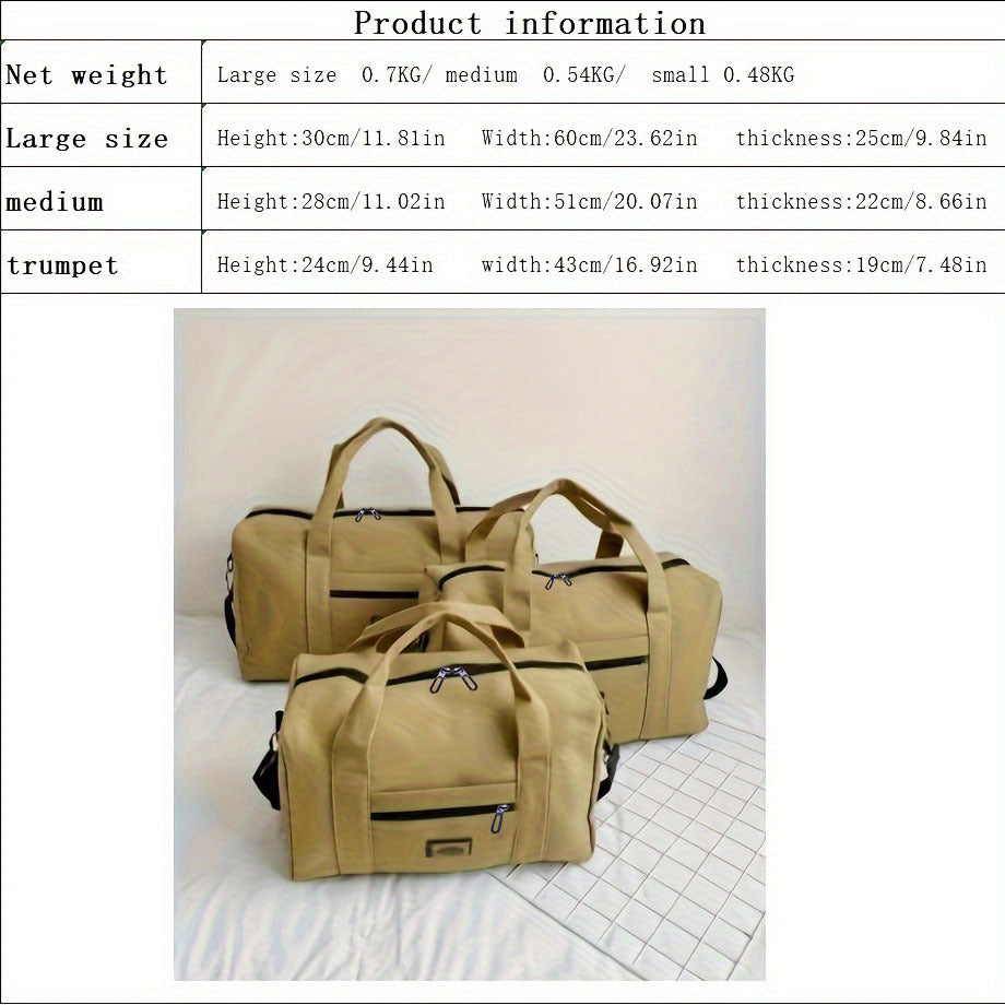 Men's Portable Canvas Working Hand-held Storage Printable Travel Bags ...